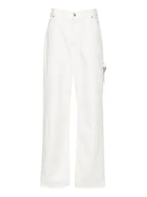 DARKPARK Lisa Mid-rise Wide-leg Jeans - White