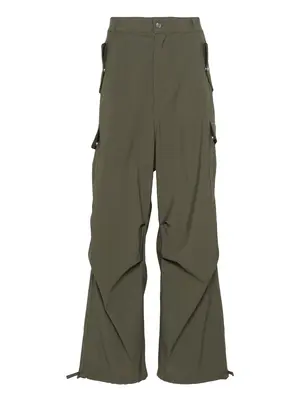 Rhude Pinstripe Straight-leg Cargo Pants - Green