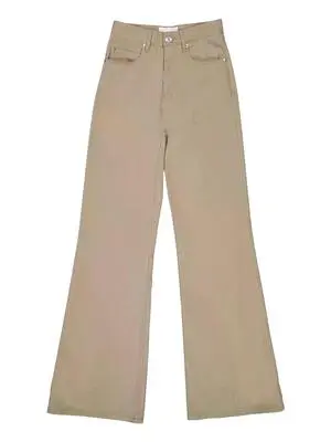 Ami High-waisted Flared Trousers - Neutrals