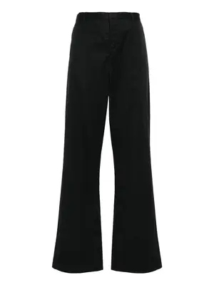 R13 High-waisted Wide-leg Trousers - Black