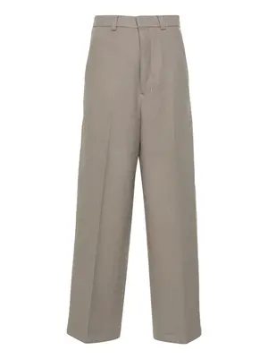 Ami Tailored Wide-leg Trousers - Neutrals