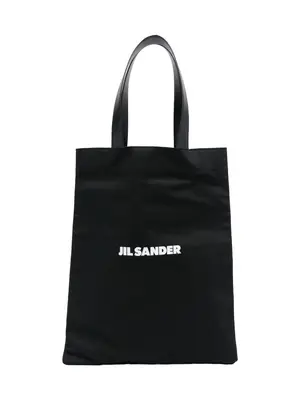 JIL SANDER Logo-print Tote Bag - Black