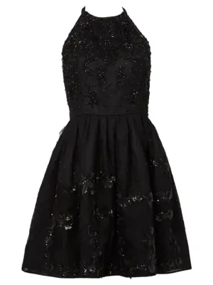 OSCAR DE LA RENTA Oscar De La Renta Embellished Backless Dress