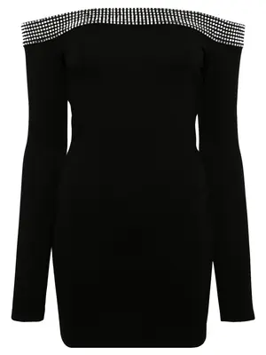 DAVID KOMA David Koma Crystal-Embellished Off-Shoulder Dress
