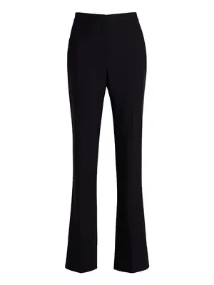 Another Tomorrow Slim-cut Tailored Trousers - Black