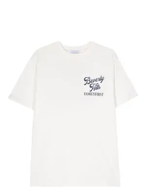 FAMILY FIRST Logo-print Cotton T-shirt - White