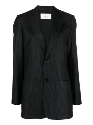 AMI AMI Paris Pinstripe Virgin Wool Blazer