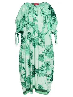 F.R.S FOR RESTLESS SLEEPERS Aretusa Printed Midi Dress - Green