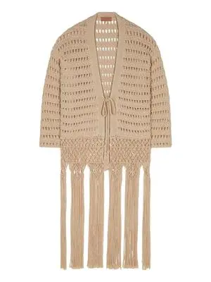 Alanui Crochet Cardigan - Neutrals