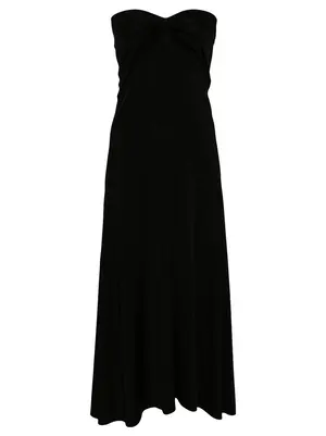 David Koma Strapless Maxi Dress - Black