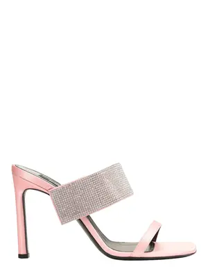 SERGIO ROSSI Sr Paris 95mm Rhinestone Sandals - Pink