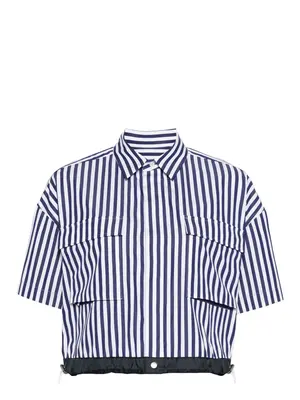SACAI Sacai Striped Cropped Blouse