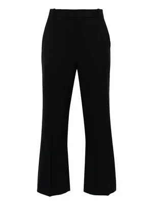 Chloé Mid-rise Cropped Trousers - Blue