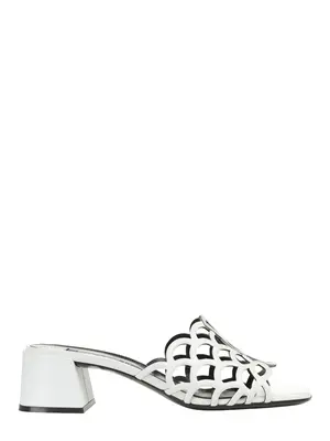 SERGIO ROSSI Sr Mermaid 45mm Mules - White