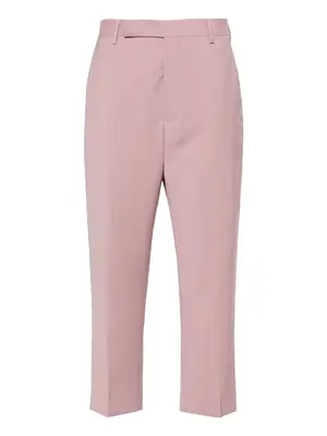 Rick Owens Pressed-creased Wool Trousers - Pink