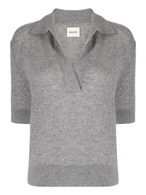 Khaite-KHAITE Shrunken Jo Cashmere Top