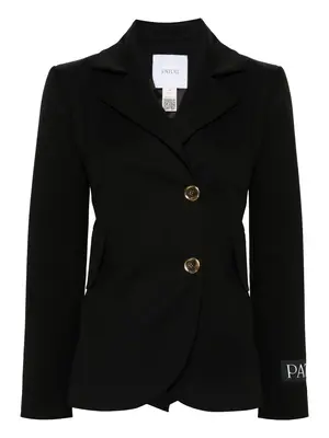 Patou Belted Tailored Blazer - Black