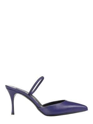 SERGIO ROSSI Sergio Rossi Godiva 75mm Leather Pumps Purple