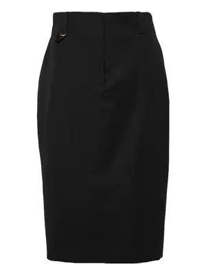 Jacquemus La Jupe Bari Midi Skirt - Black