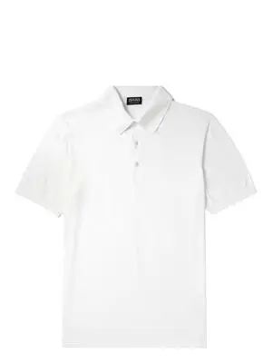 Zegna Cotton Polo Shirt - White