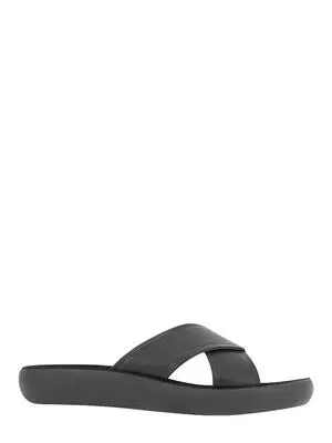 ANCIENT GREEK SANDALS Thais Comfort Slides - Black