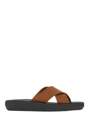 ANCIENT GREEK SANDALS Thais Comfort Slides Cotto/black Sole