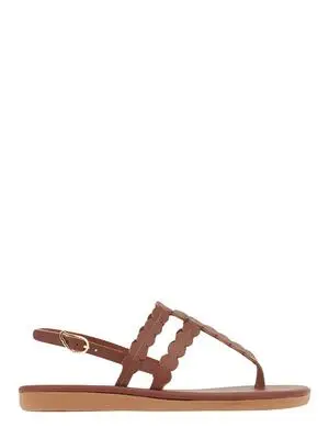 ANCIENT GREEK SANDALS Dryad Slingback Sandals Chestnut