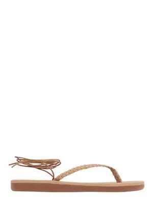 ANCIENT GREEK SANDALS Plage Lace Up Sandals - Natural