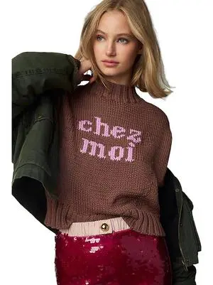 Maeve Pippa Mock-neck Sweater - Camel