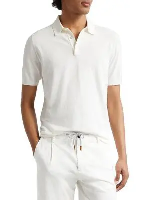 Eleventy Cotton Polo White