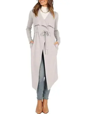 PETAL & PUP Petal & Pup Audrina Longline Cardigan Grey