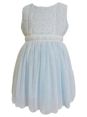 POPATU Lace & Tulle Party Dress - Blue