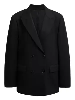 COACH Double Breasted Blazer Black