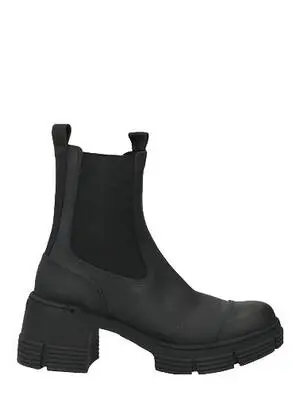 GANNI Ankle Boots In Recycled Rubber - Black