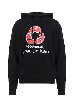 Dsquared2 Cotton Blend Sweatshirt - Black