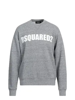 Dsquared2 Sweatshirt In Cotton With Glass Embellishments - Grey