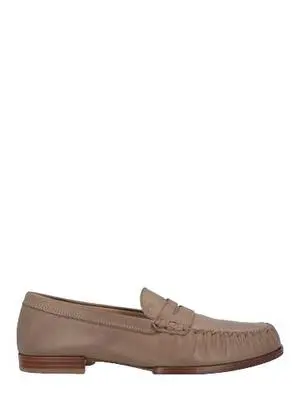 TOD'S Leather Penny Loafers - Beige