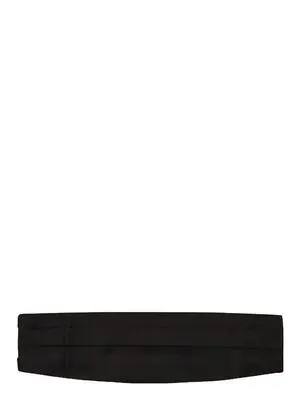 Giorgio Armani Silk-satin Tuxedo Cummerbund - Black