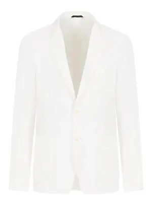 Giorgio Armani Upton Line Single-breasted Jacket - White
