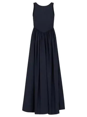 Emporio Armani Emporio Armani Long Poplin Dress Blue / Navy