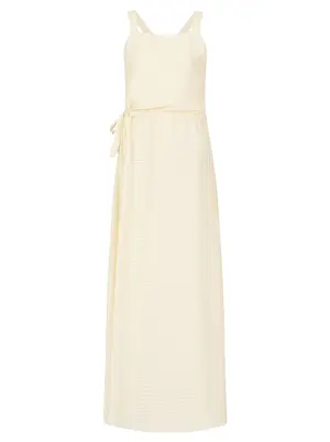 Emporio Armani Emporio Armani Long Poplin Dress White