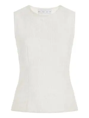 PROENZA SCHOULER WHITE LABEL Hazel Cotton-Tweed Top