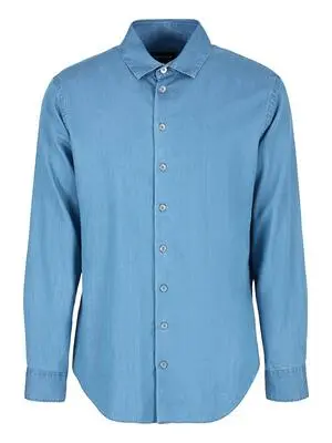 Giorgio Armani Denim Collection Cotton Denim Shirt - Blue