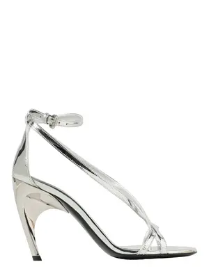 Alexander McQueen Heeled Sandal - Silver