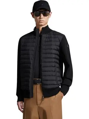 Moncler Padded Zip-up Cardigan - Black