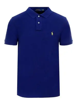 Polo Ralph Lauren Cotton Polo Shirt With Embroidered Logo - Blue