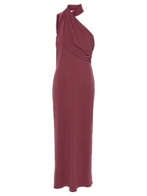 Magda Butrym Shawl-collar Maxi Dress - Pink