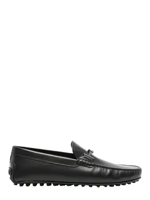 TOD'S City Gommino Leather Loafers - Black