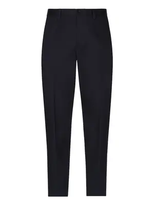Dolce & Gabbana Logo-tag Tapered Trousers - Blue