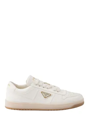 Prada Downtown Leather Sneakers - Neutrals